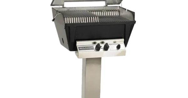 Broilmaster P4XF Post-Mount Premium Gas Grill w/ Flare Busters