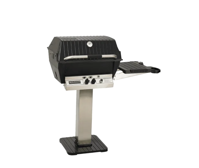 Broilmaster P3SX Post-Mount Super Premium Gas Grill w/ Smoker Shutter ...